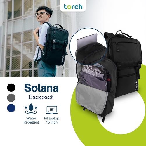 Promo Torch Tas Ransel Kuliah Kerja Sekolah Pria Wanita Backpack Solana - Hitam Cicil 0% 3x ...