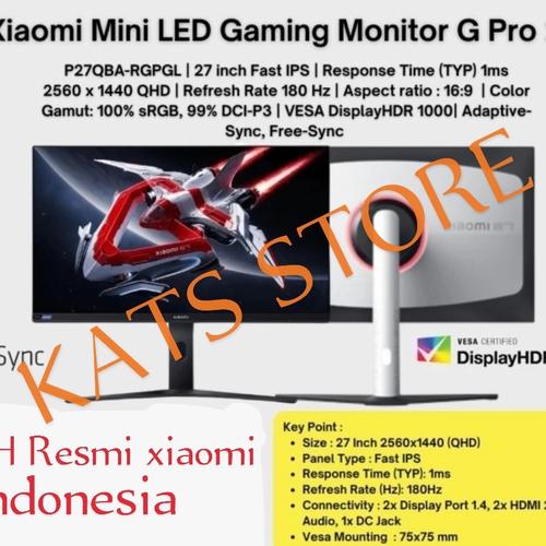 Jual Monitor Xiaomi 27" G Pro 27i G27i Pro Fast iPS 180hz HDMI mini LED ...