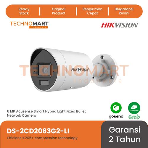 Jual DS-2CD2063G2-LI - HIKVISION IP 6MP ACUSENSE SMART HYBRID LIGHT BULLET CAMERA - Jakarta ...