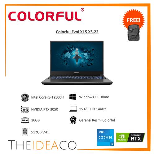 Promo Colorful Laptop Gaming X15 XS i5-12500H RTX 3050 4GB 16GB 512GB ...