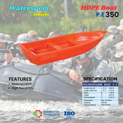 Jual PERAHU HDPE 3.5MTR 5X LEBIH KUAT DARI PERAHU KARET & FIBER KAP 6 ...