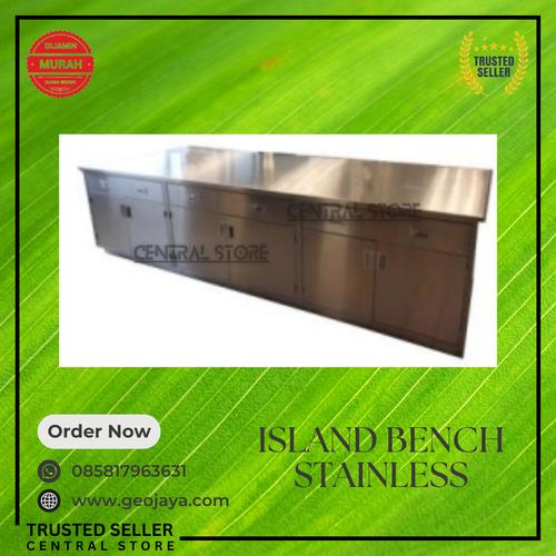 Jual Island Bench Laboratory Stainless Steel 300 x 150 cm, Meja ...