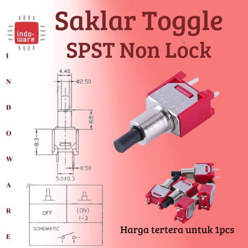 Jual Non Lock SPST KNX-028 High quality toggle switch switch button ...
