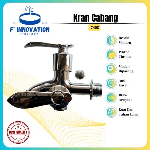 Jual Kran Cabang 7408 Padova Warna Chrome Kamar Mandi WC Kran Air ...