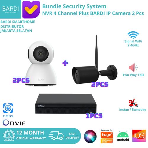 Promo Paket Bundling Security Pack 4 Bardi IP Camera+NVR Dahua 4Channel - NVR+IPC+HDD1TB ...