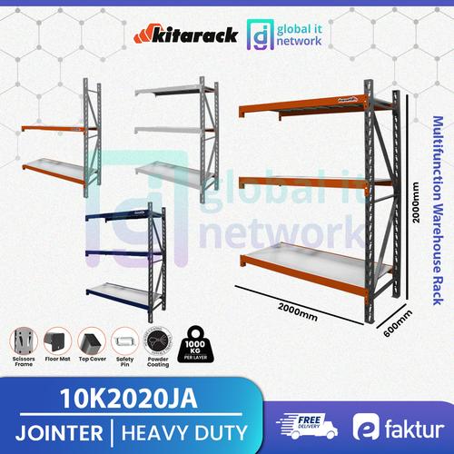 Jual RAK GUDANG JOINTER TINGGI 2M PANJANG 2M HEAVY DUTY 1000KG/LAYER ...