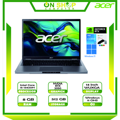 Jual Acer Aspire 14 AI A14-51GM Intel Core i5 13420H 8GB 512GB 2050 W11 ...