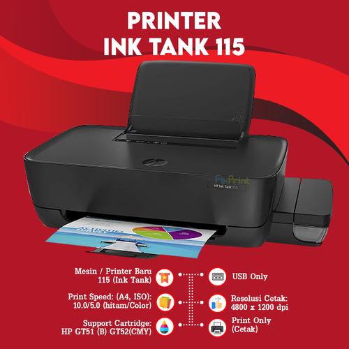 Promo Printer Ink Tank HP 115 Infus Modif With Tinta GT53 Black GT52 ...