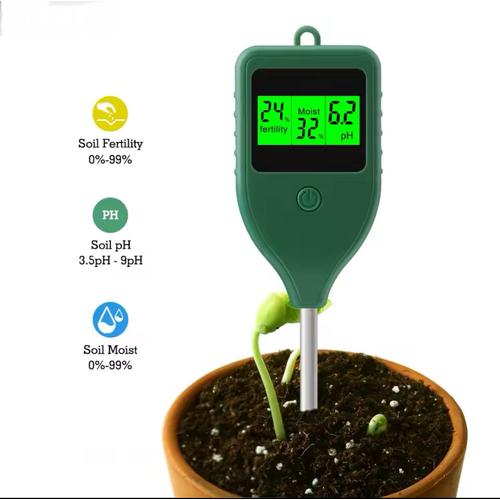 Jual PH Meter Tanah Digital 3 in 1 LCD Backlight Alat Ukur Kesuburan ...