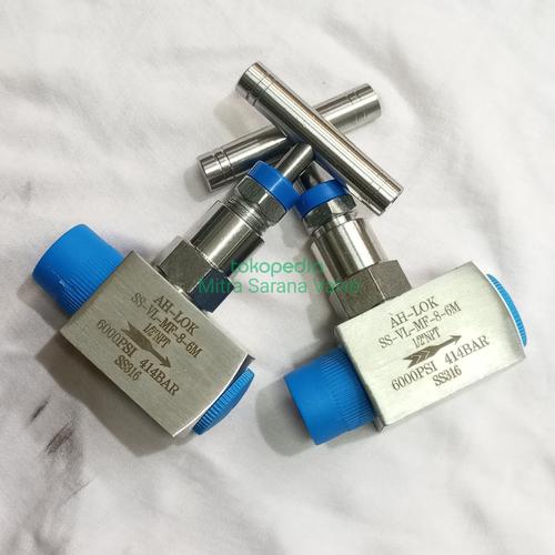Jual NEDDLE VALVE STAINLESS STEEL 316 CLASS 6000 PSI DRAT 1/2 INCH MALE ...