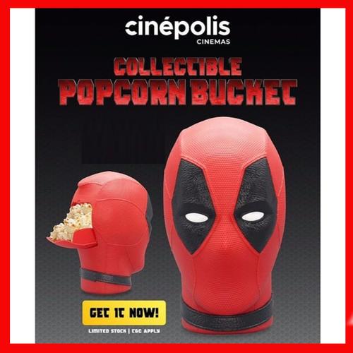 Jual DEADPOOL Popcorn Head Bucket Cinepolis Exclusive Collectible ...