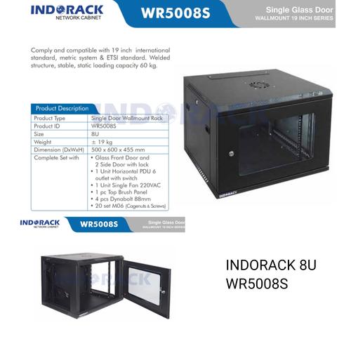 Jual INDORACK 8U WR5008S RACK SERVER 500+600+455mm /RACK SERVER ...