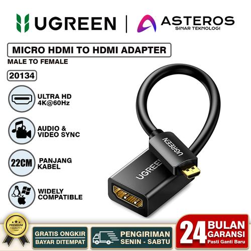Jual UGREEN Kabel Micro HDMI Male To HDMI Female / Male Support HD 4K 20134 - HDMI FEMALE ...