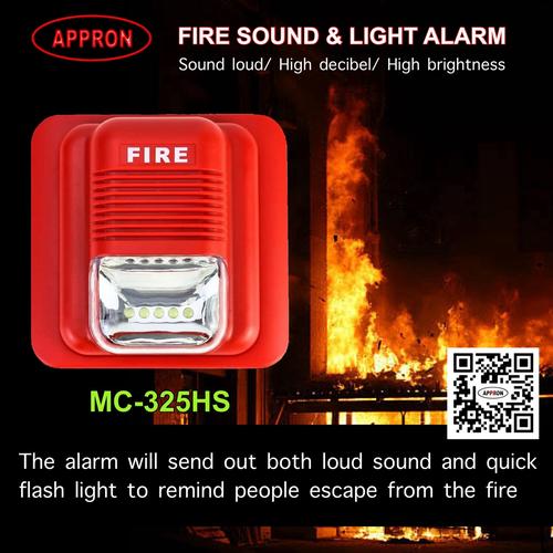 Jual APPRON FIRE SOUND AND LIGHT ALARM MC-325HS HORN STROBE FIRE ALARM ...