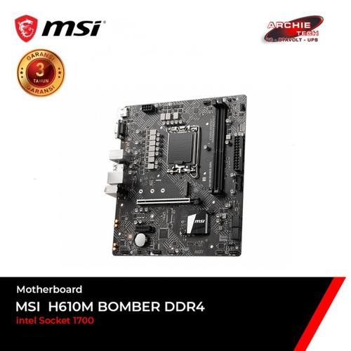 Jual Motherboard MSI INTEL H610M BOMBER DDR4 - Kota Denpasar - Archie ...