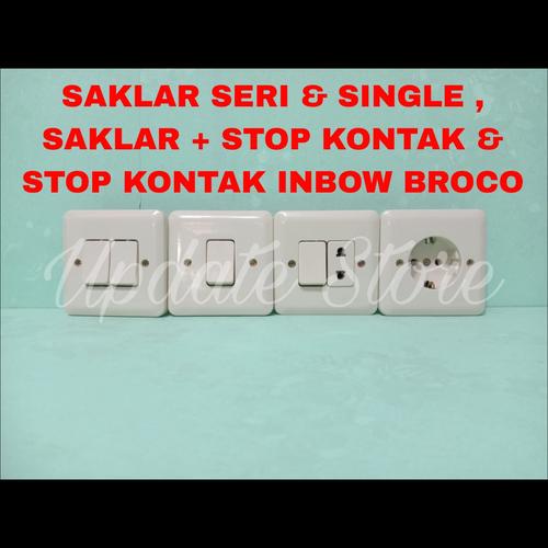 Jual Saklar Seri INBOW BROCO dan Single NBOW BROCO, Saklar + Stop ...