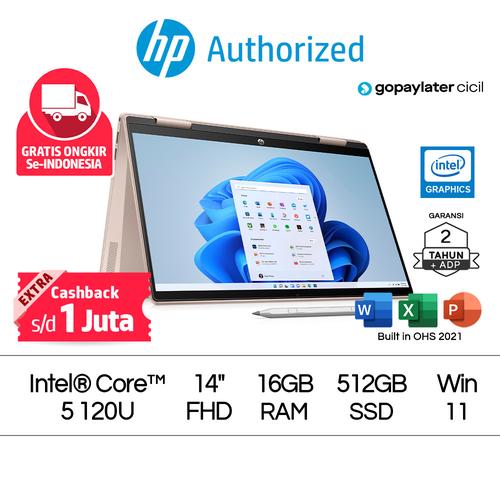 Promo Laptop HP Pavilion x360 2in1 14-ek2222TU Core 5 16GB RAM 512GB Intel - 14-ek2222TU Cicil 0 ...