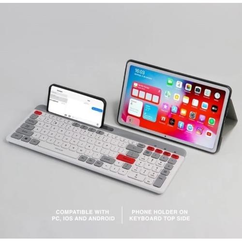 Jual Rexus KB02 Wireless Keyboard Dual Connection Mosaic KB-02 - Kab ...