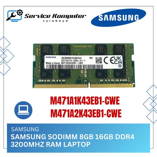 Jual SAMSUNG SODIMM 8GB 16GB DDR4 3200MHz RAM LAPTOP M471A1K43EB1-CWE/R M471A2K43EB1-CWE/R ...