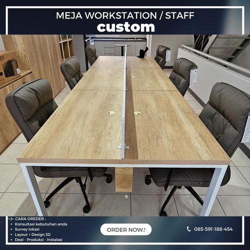 Jual Meja kantor staff custom free survey - Jakarta Timur ...