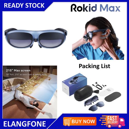 Promo ROKID MAX AR GLASSES SMART PORTABLE GLASSES 4K - Rokid Glasses - Jakarta Utara - Elangfone ...