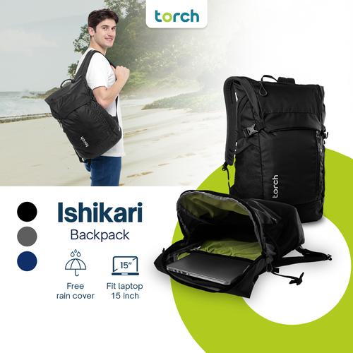 Promo Torch Ishikari Tas Ransel Laptop Sekolah Pria Backpack 22L Rain ...