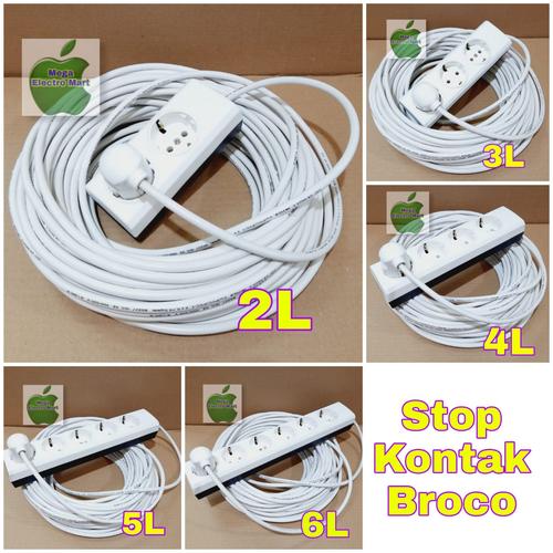 Jual Sambungan kabel jadi Broco 20m~30m / Terminal Broco / Stop Kontak ...