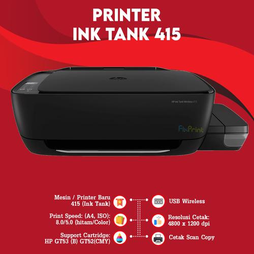 Promo Printer HP Smart Tank 580 All In One WiFi Tinta GT53 - 415 ORI ...