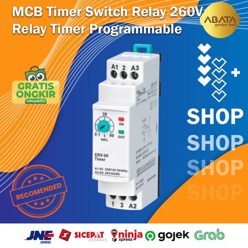 Promo Programmable Timer Switch Relay 260V Time Switch Relay MCB Relay ...