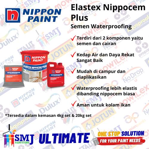 Jual ELASTEX NIPPOCEM PLUS -4KG SET-CAT PELAPIS WATERPROOFING mirip ...
