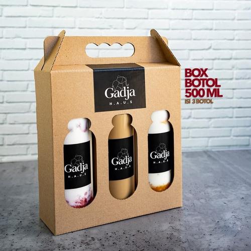 Promo Dus Botol Kale 500ml Isi 3 Kotak Packaging Box Kemasan Botol ...