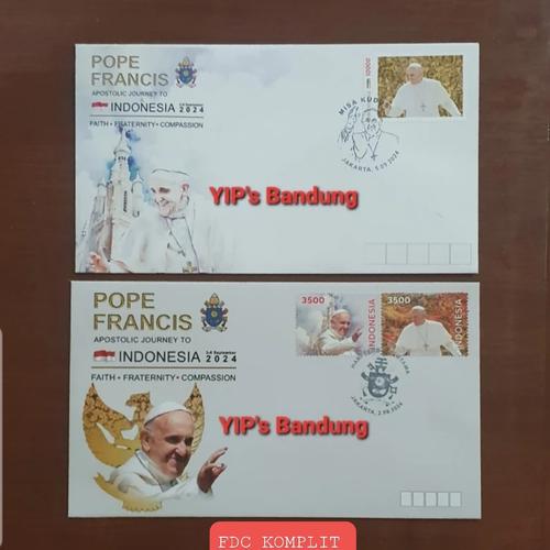 Jual Filateli Perangko indonesia PAUS FRANCIS /POPE FRANCIS 2024 ...