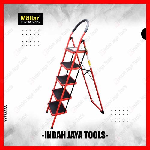 Jual MOLLAR Tangga RUMAH STEEL 5S 5 Step - Tangga Lipat Rumah Ladder ...