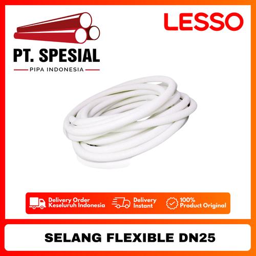 Jual Flexible Lesso Conduit DN25 Putih 50 Meter Selang Flexible 50 Roll ...