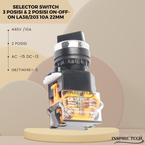 Promo SELECTOR SWITCH LA38/203209B 22MM 2 POSISI ON-OFF LA38 440V/10A AC-15 DC-13 - Jakarta ...