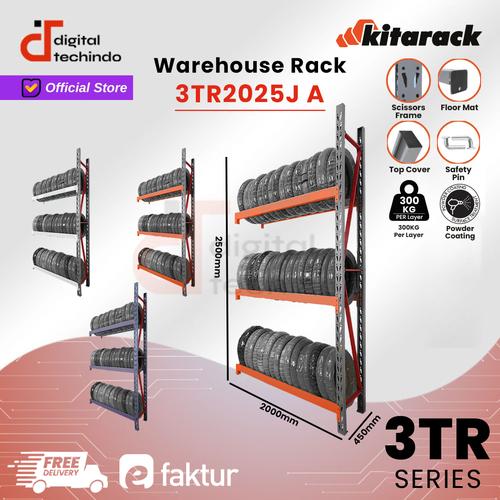 Promo KITARACK 3TR2025J Tire Rack Jointer Abu Series Rak Ban Motor ...