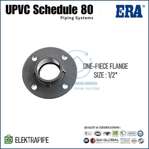 Promo One-Piece Flange 1/2" Inch / UPVC ONE-PIECE FLANGE SCH-80 ANSI ...