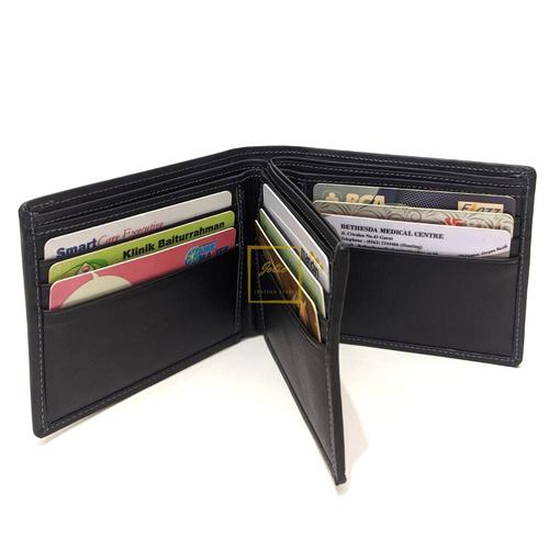 Jual Dompet 3 Dimensi Kulit Asli Pria Coklat Leather Wallet - Hitam ...