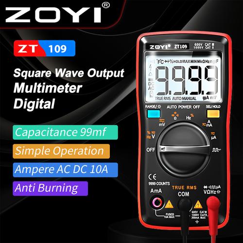 Promo ZOYI ZT-109 Auto Multimeter Digital Multitester Avometer Original ...