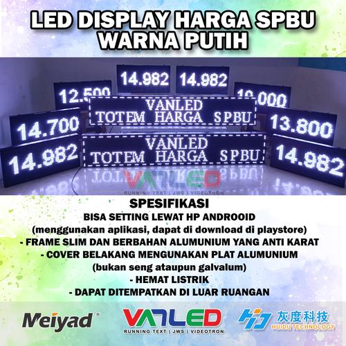 Jual RUNNING TEXT LED DISPLAY TOTEM TABEL HARGA SPBU - 32x64, DIP - Kab ...