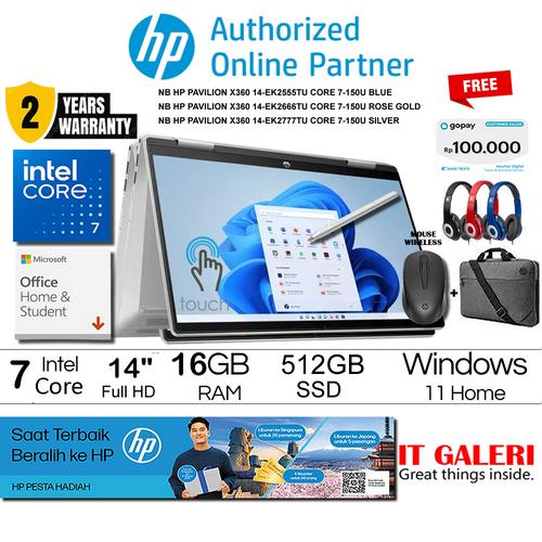 Promo Laptop HP PAVILION X360 14-EK2555TU / EK2666TU / EK2777 CORE 7 ...