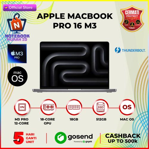 Promo Ibox Apple Macbook Pro 16 M3 Pro 18C Gpu 18Gb 512Gb 12 Cpu 16.0 ...