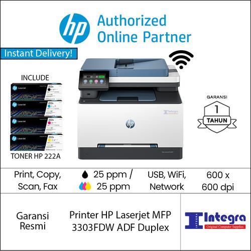 Jual Printer HP MFP 3303fdw Color LaserJet Pro All In One Garansi Resmi ...