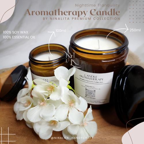 Jual Aromatherapy Candle - Nighttime Tranquility in Amber Glass ...