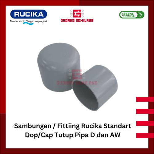 Jual Sambungan Fitting Dop/Cap Tutup Pipa AW dan D PVC Rucika - 3", AW ...