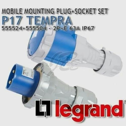 Jual Legrand 1 Set Plug + Mobile Mounting Socket 555504 + 555524 2P+E ...