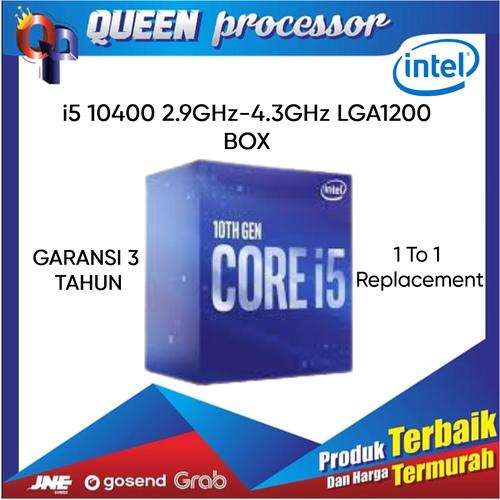 Jual Processor Intel core i5 10400 2.9 GHz BOX Lga 1200 3 TAHUN ...