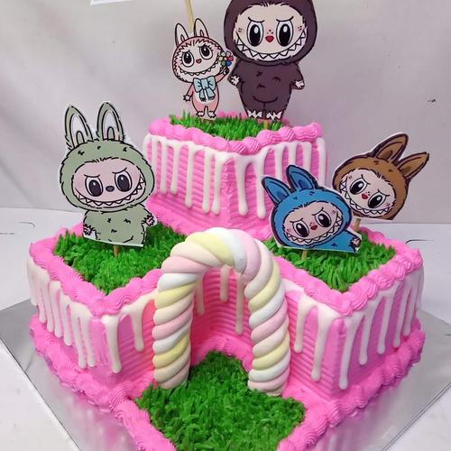 Jual KUE ULTAH LABUBU / KUE ULANG TAHUN ANAK - Jakarta Barat - zahra's handmade | Tokopedia