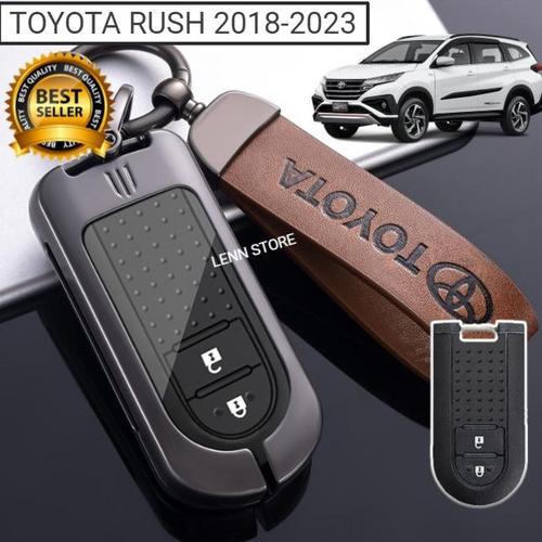 Jual Cover Sarung Kunci Remote Kulit Logam Toyota Rush 2018 2019 2020 ...