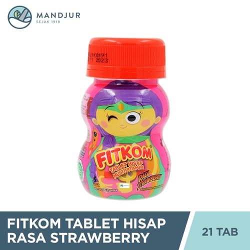 Jual Fitkom Rasa Strawberry 21 Tablet - Multivitamin Tablet Hisap Anak ...